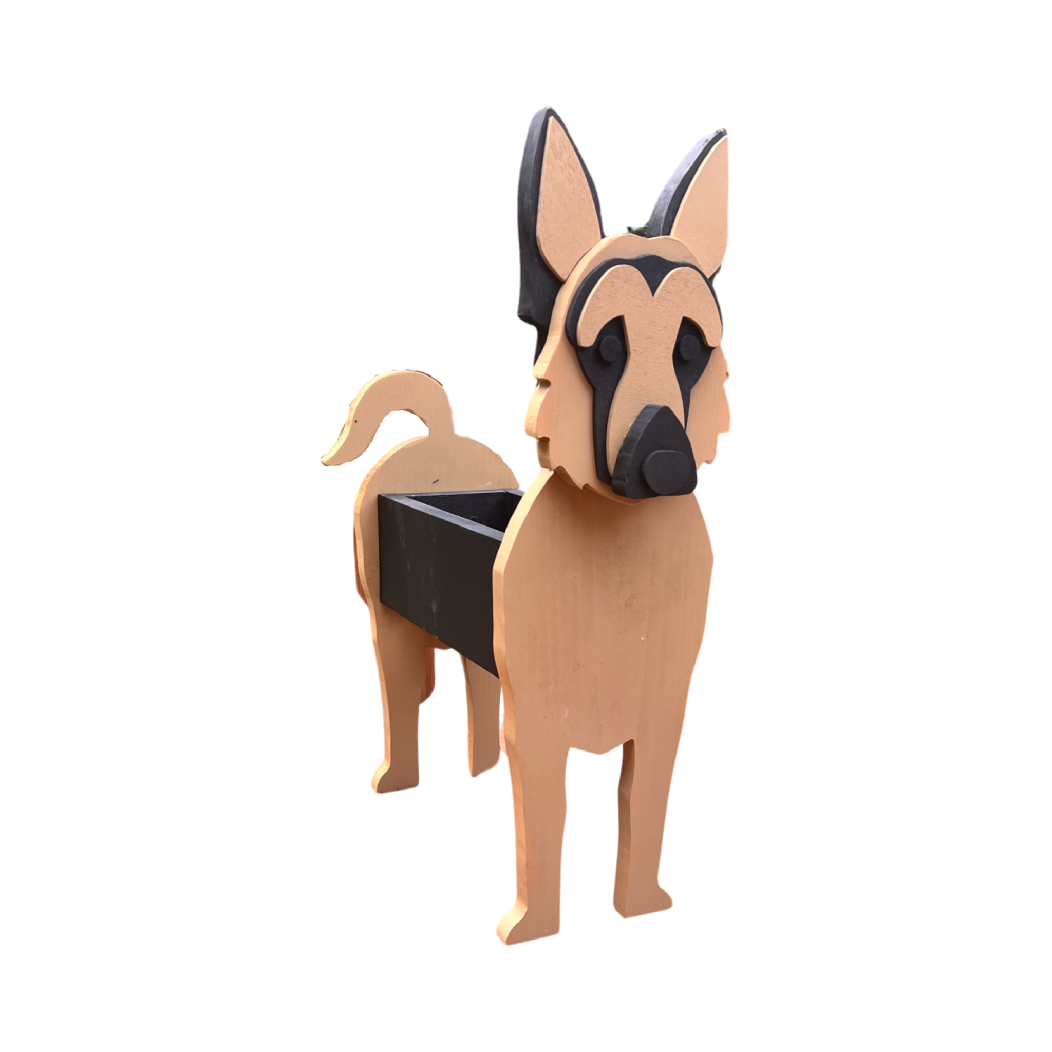 German Shepherd Dog Planter – Man & Machine Woodworks